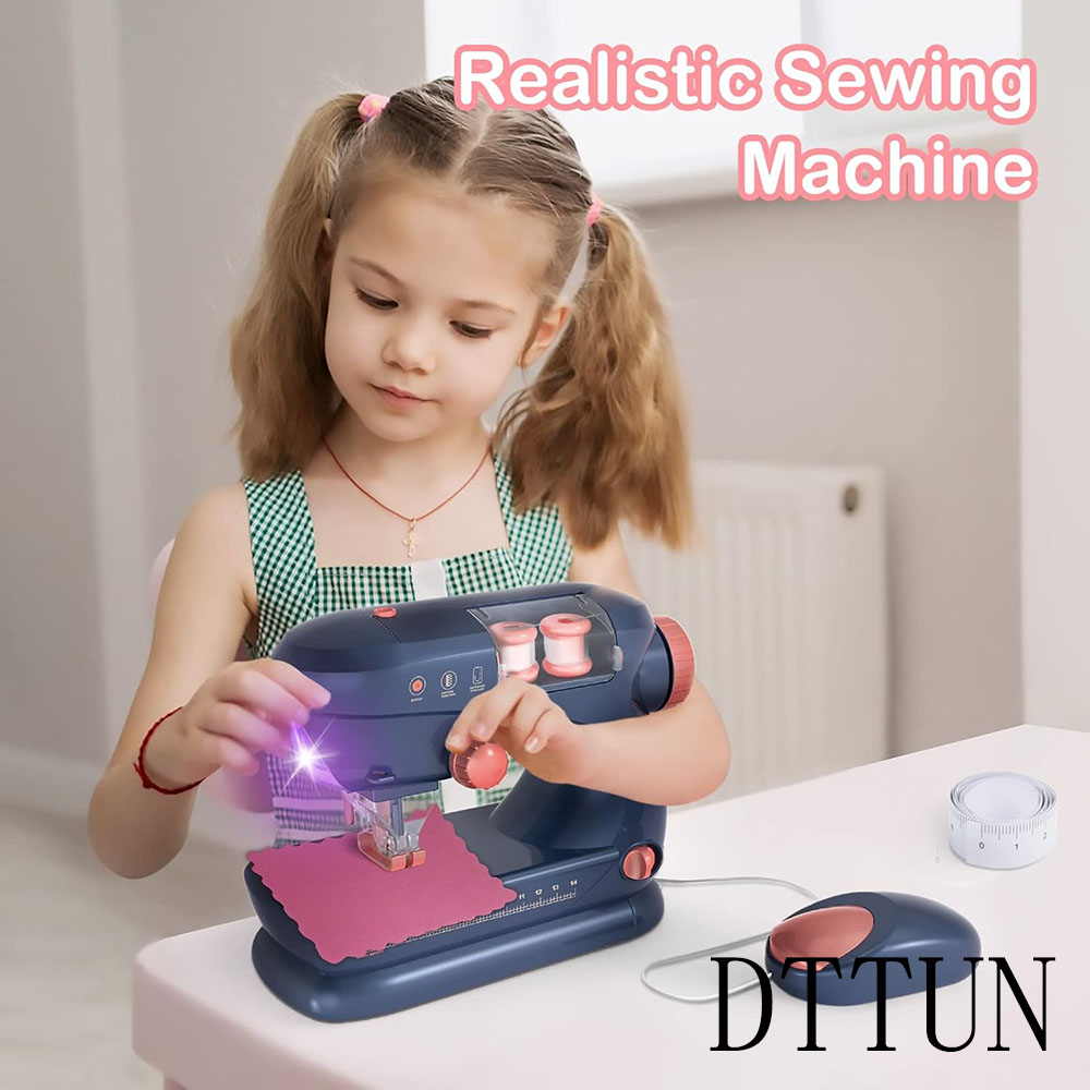 DTTUN Sewing Machine for Beginners,Sewing Machine Toy with Lights and ...